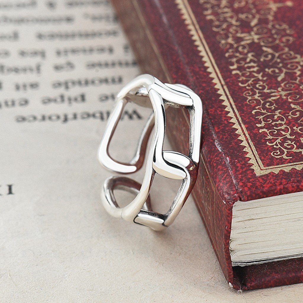 Adjustable ring silver 925